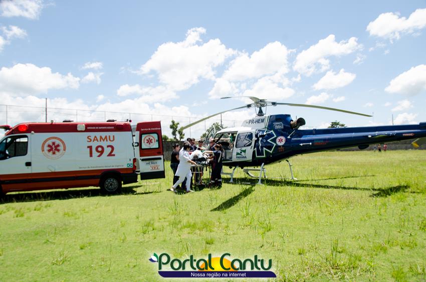 Catanduvas - Helicóptero do SAMU realiza atendimento e leva paciente ...