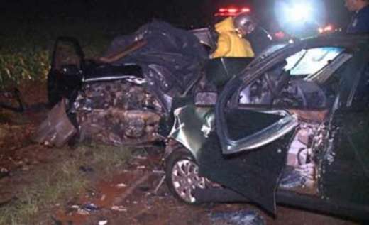 Três morrem e dois ficam feridos em acidente na PR-090